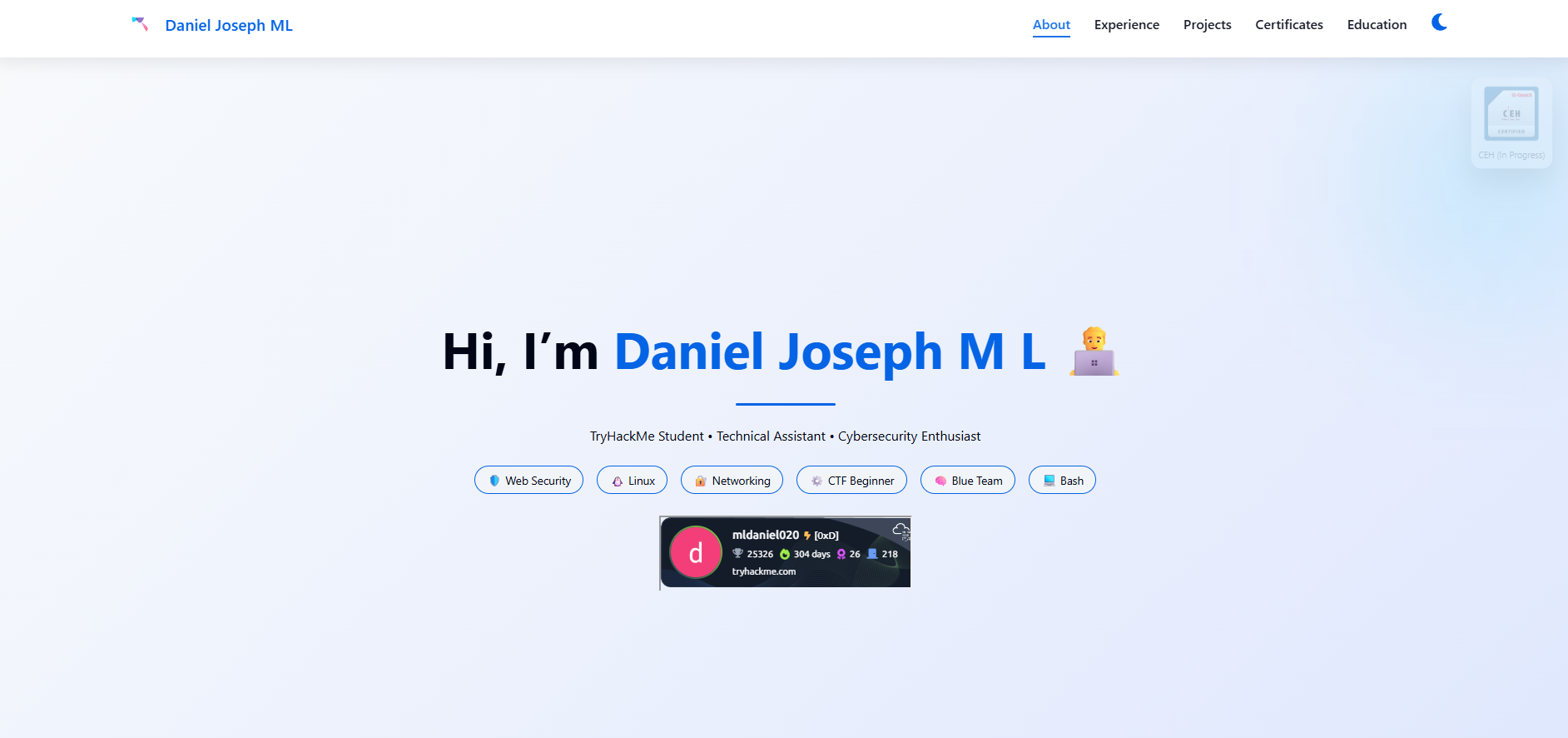 Daniel Joseph ML